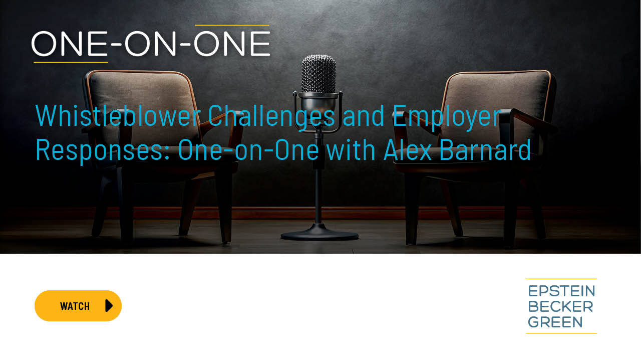 Video: Whistleblower Challenges and Employer Responses: One-on-One with ...